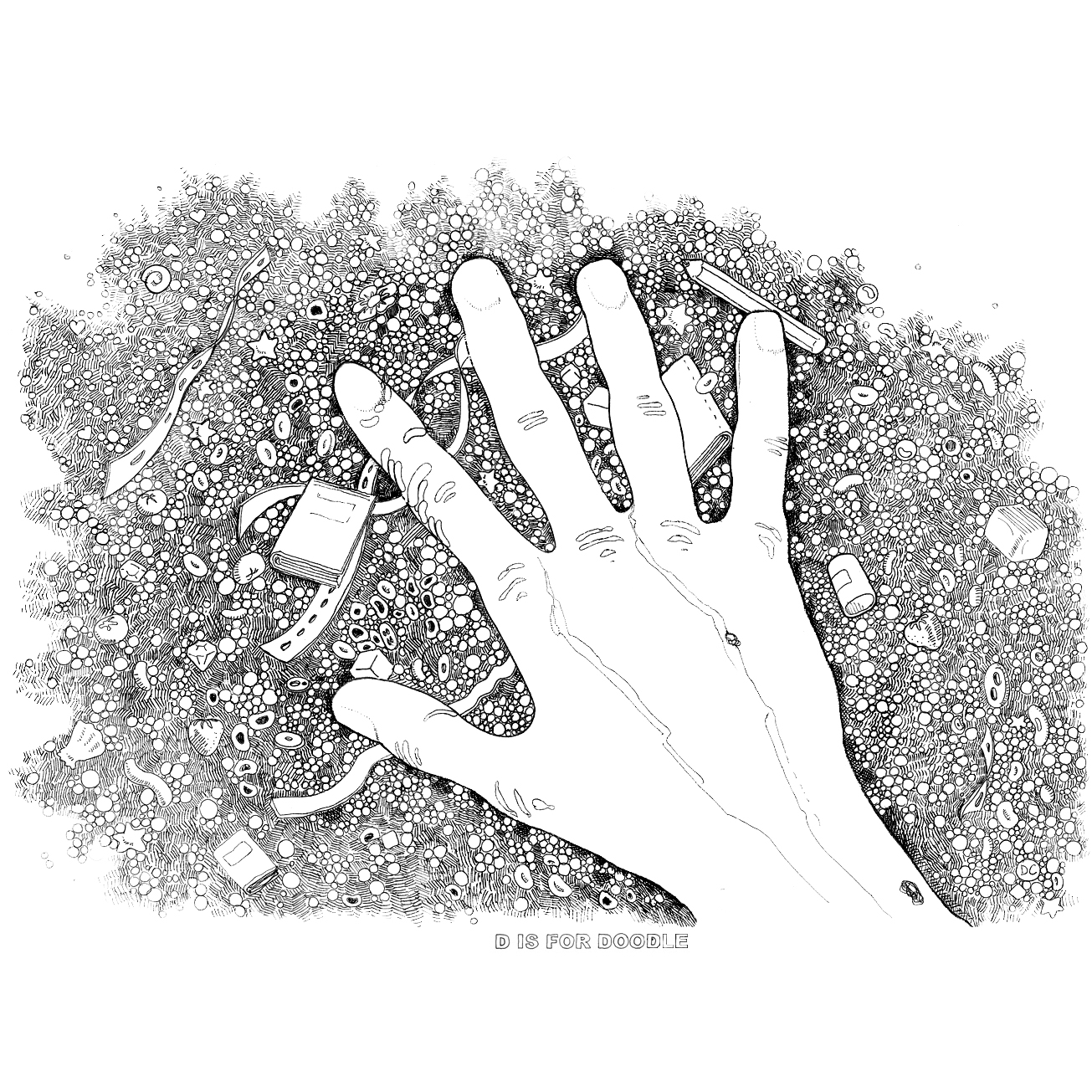 That’s how my right hand looks like | D is for Doodle